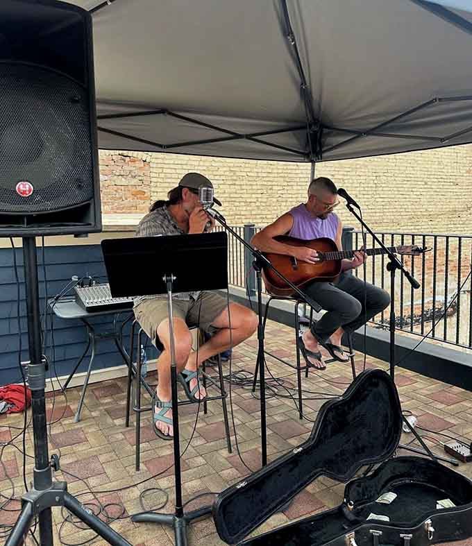 Live music on the patio adds the perfect soundtrack to your dining experience in Colorado's highest incorporated city.