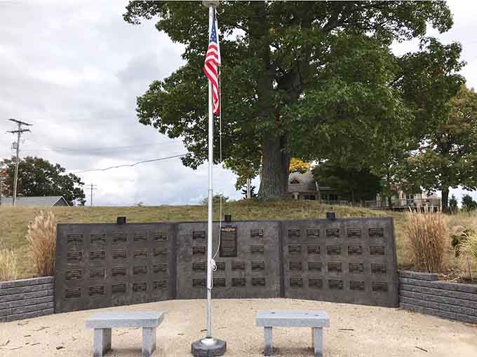 The memorial honors submariners who made the ultimate sacrifice, a sobering reminder of war's cost.