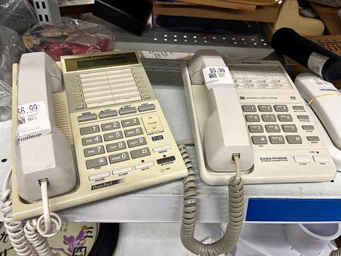 Remember when phones had cords? These vintage relics bring back memories of simpler telecommunication times.