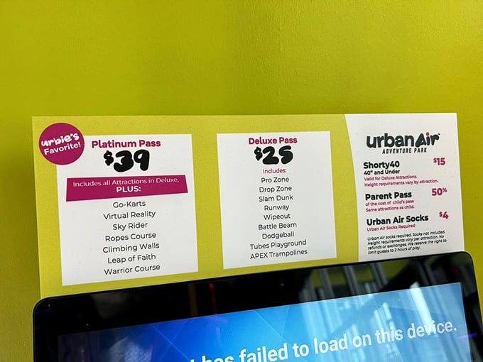 Multiple pass options mean you can customize your adventure, though let's be honest&mdash;you'll want the one with everything included.