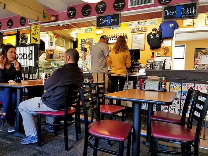 Real people enjoying real food in a real neighborhood spot, exactly how lunch should always happen.