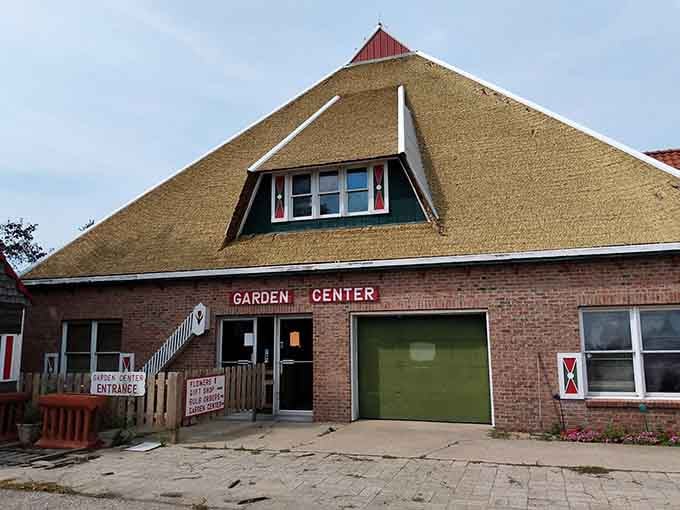 The Garden Center's thatched roof architecture transports you straight to the Netherlands without the jet lag hassles.