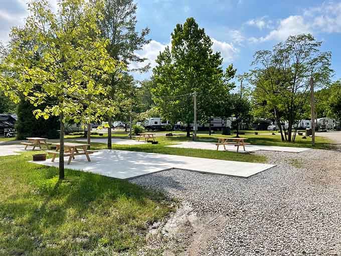 Riverview RV Park and Marina offers spots where camping meets boating, basically a vacation double feature.