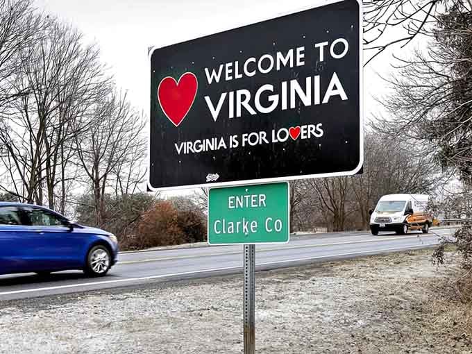 Even winter can't diminish the warm feeling of seeing that Clarke County welcome sign greeting you home.