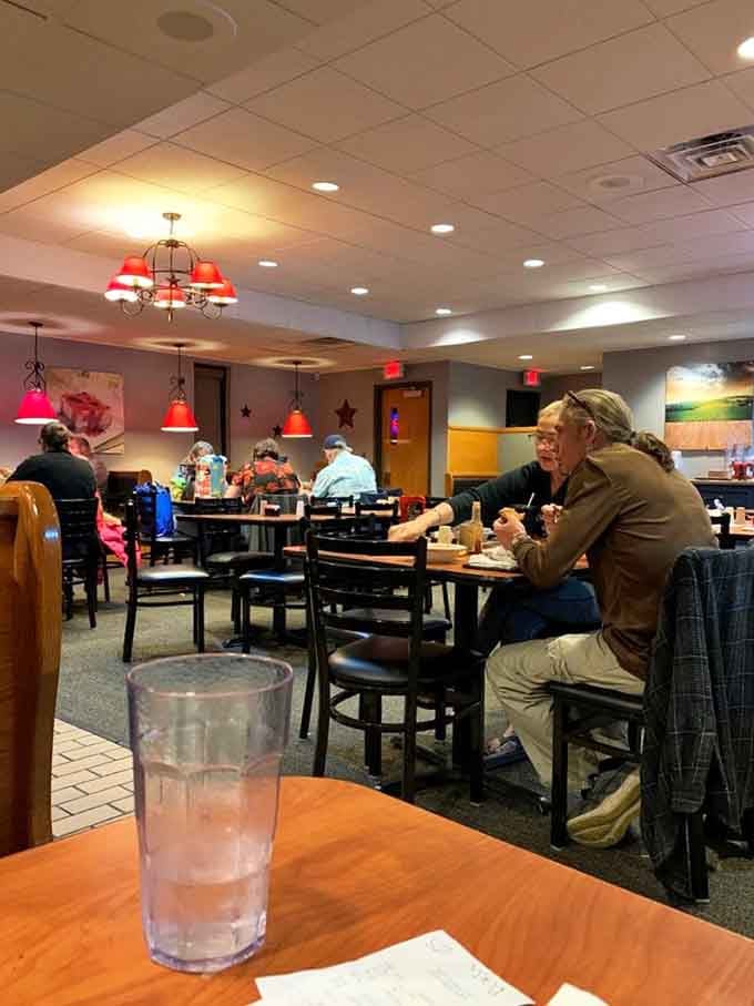 Cozy booths and tables create the perfect family-friendly atmosphere for enjoying your meal together.