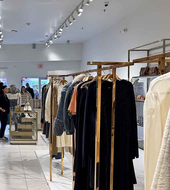 Shoppers browse racks of possibilities, their determination visible as they hunt for deals with the focus of seasoned professionals.