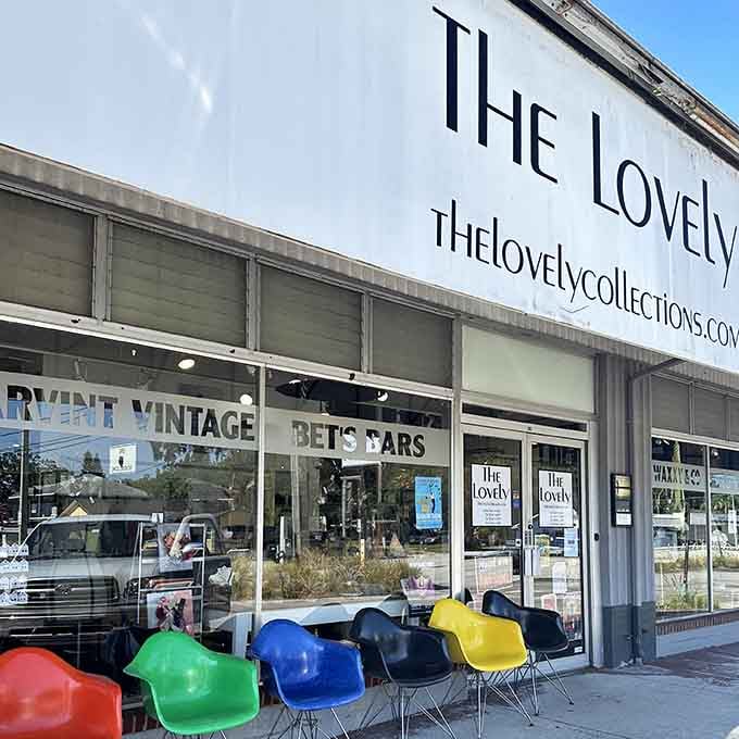 Minimalist elegance meets vintage charm at this storefront where "lovely" isn't just the name, it's the experience.