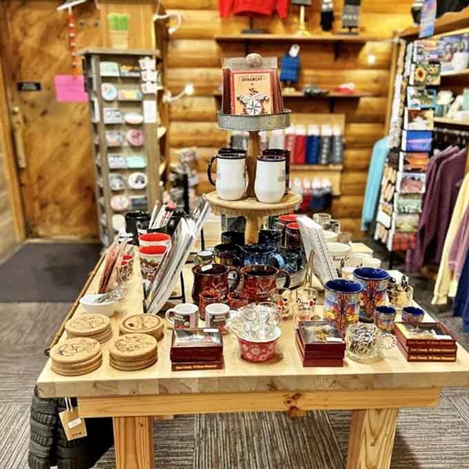 The Butik tempts shoppers with imported treasures, from lingonberry jam to hand-carved wooden Dala horses.