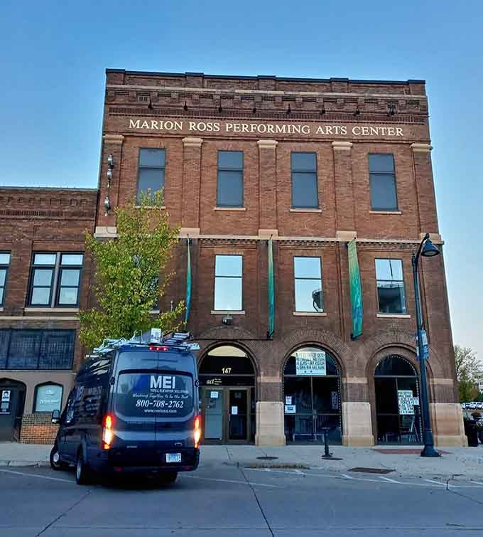 Marion Ross's name graces this cultural gem, bringing world-class performances to a town that values the arts.