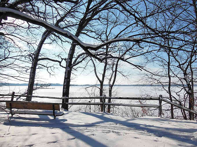 Winter transforms the lakes into frozen playgrounds where ice fishing and snow sports reign supreme.