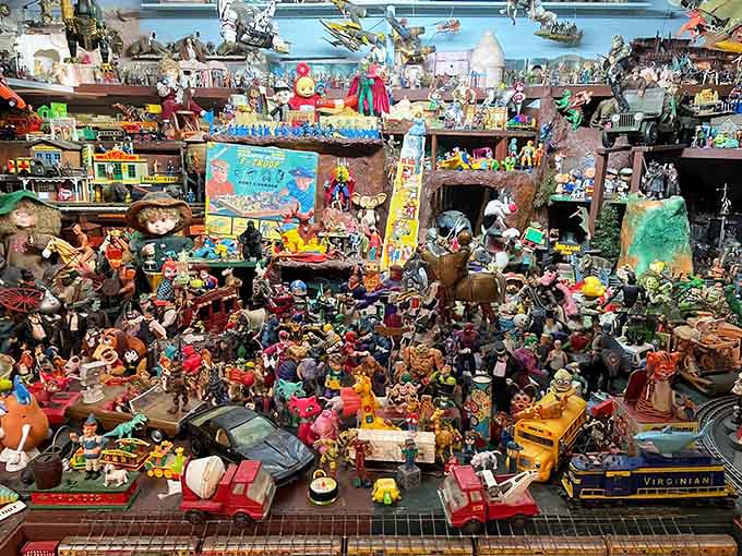 Thousands of toys create a dizzying display that'll have you spotting new favorites with every glance.