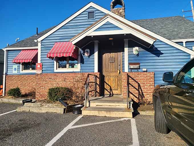 The brick entrance and red awnings welcome you like an old friend, even on your first visit.