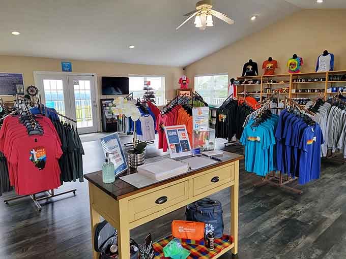 A small gift shop lets you take home a memento of your mountaintop experience and support this special place.