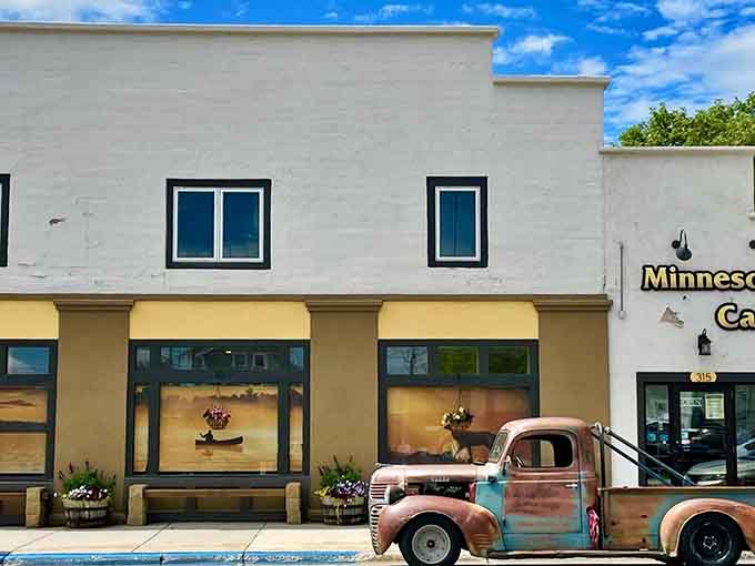 That vintage truck parked outside hints at the nostalgic charm waiting inside this delightfully quirky local cafe.