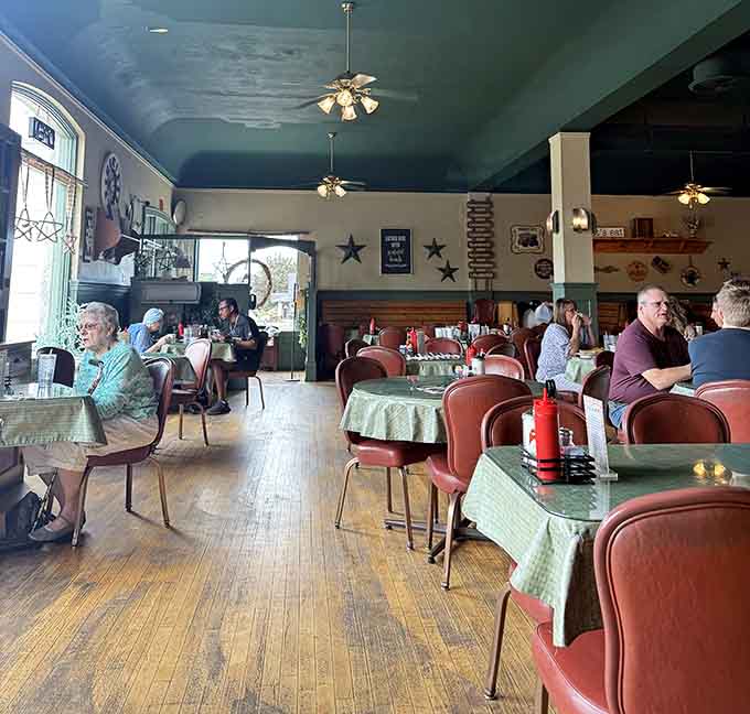 Locals gather over hearty breakfasts, proving this spot has earned its place in the community's morning routine permanently.