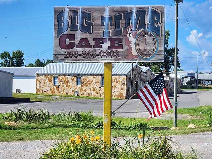 The roadside sign doesn't lie: Big Time is exactly what you're going to get here.