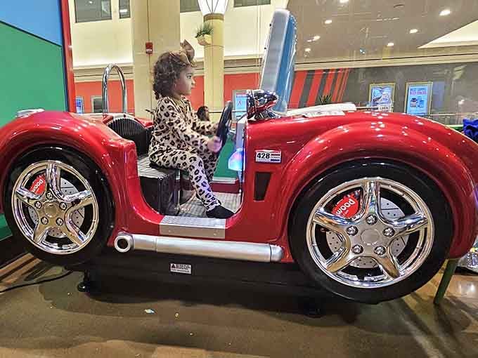 Kiddie car rides that let tiny drivers experience the thrill of the road without terrifying their parents.