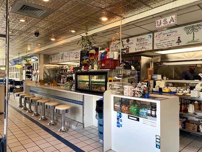 Counter seating puts you front and center for the show, where breakfast magic happens right before your eyes.