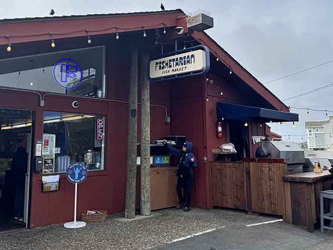Local fish market where the seafood is so fresh it practically needs a lifeguard on duty.