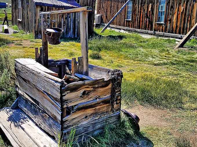 Even the water well stands as a monument to the ingenuity required to survive in this unforgiving landscape.