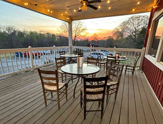 The outdoor patio offers sunset views that pair perfectly with your barbecue, creating memories beyond just the meal.