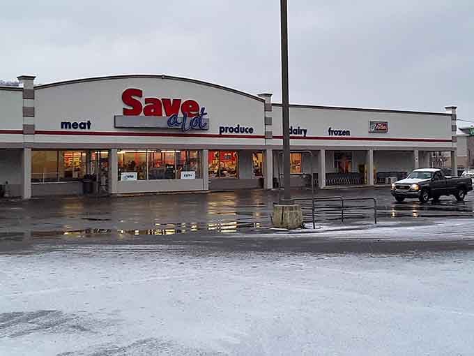 Even grocery stores look charming here, fitting seamlessly into the town's aesthetic while serving everyday needs.