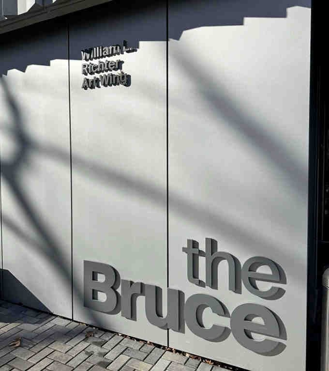 The museum's bold exterior signage announces its presence with confidence&mdash;no shrinking violet here, folks.