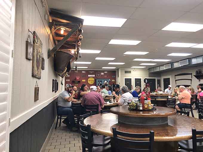 When the dining room is this full of happy diners, you know you've found a place that locals have been keeping deliciously secret.