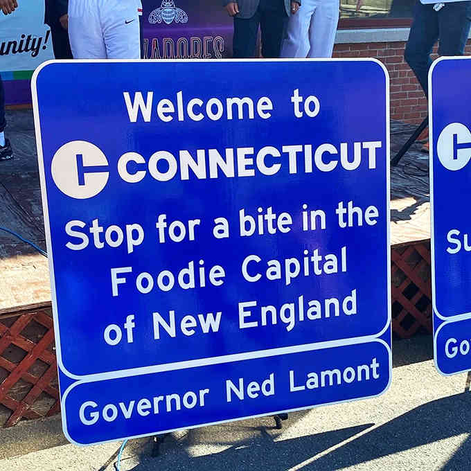 Before installation, these signs waited patiently to fulfill their destiny of welcoming weary travelers home.