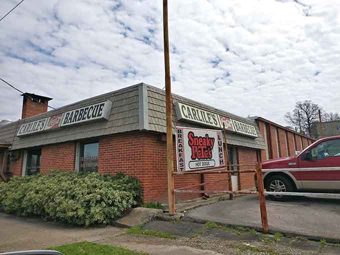 The exterior promises authenticity, and that Sneaky Pete's sign next door suggests this neighborhood knows good food.