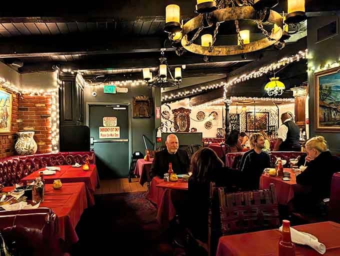 The dining room hums with happy diners who've discovered what locals have known all along about this place.