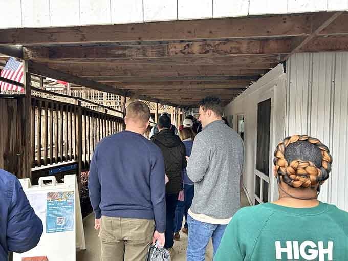 When people willingly wait in line like this, you know the payoff at the end is absolutely worth it.