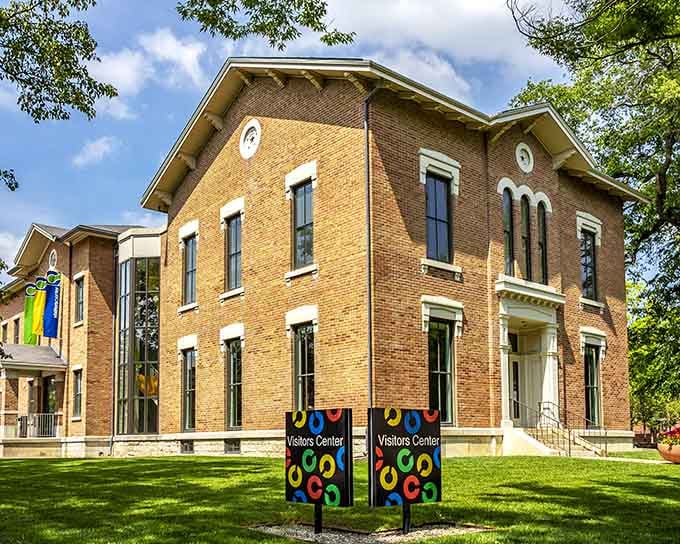 The Visitors Center itself is housed in a historic building because even tourist information deserves good architecture.