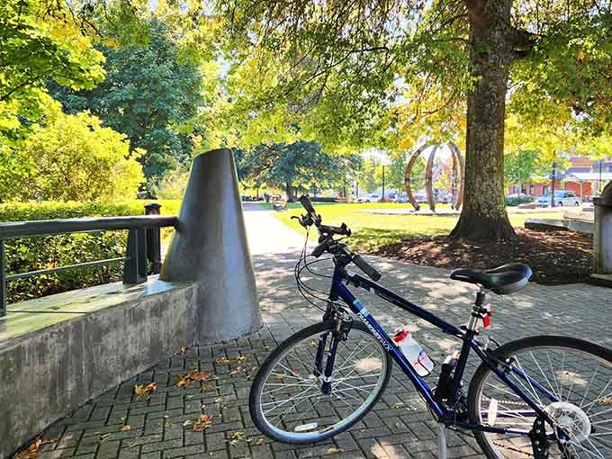 Bike-friendly paths welcome two-wheeled explorers, because some people actually enjoy working harder than necessary to get around.