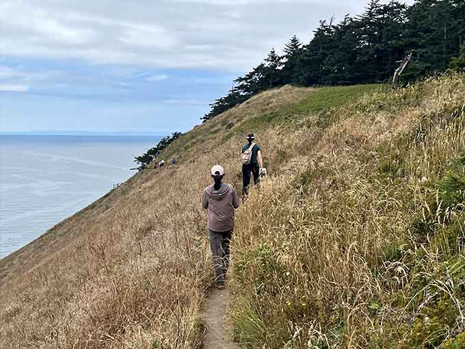 Hiking the bluffs works up an appetite that only a bowl of fresh clam chowder can properly satisfy.