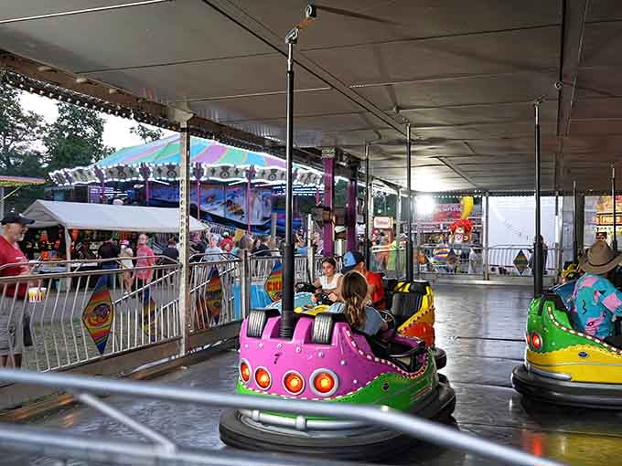 Bumper cars let you legally crash into your relatives, which is surprisingly therapeutic for everyone involved.