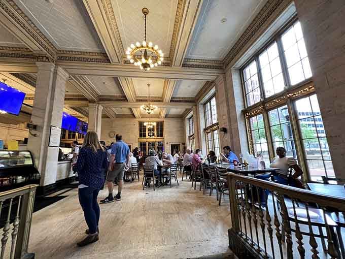 Diners enjoying their meals in a space that makes every breakfast feel like a special event.