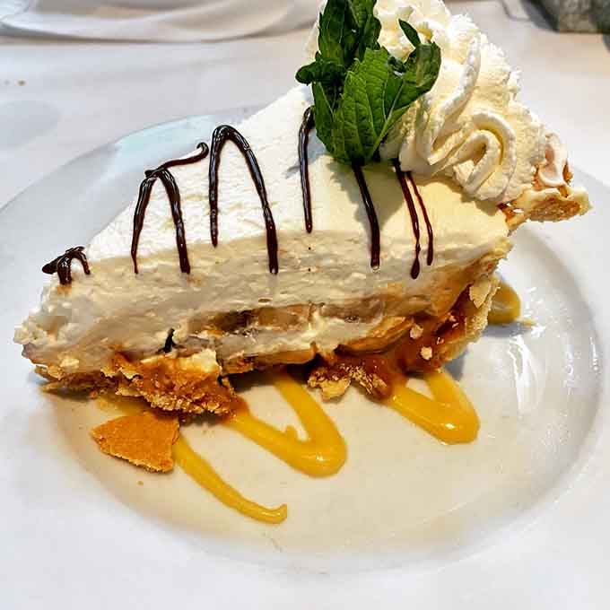 Dessert that arrives looking like it wandered off a magazine cover and decided your table seemed friendlier.