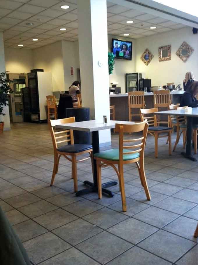 The ordering counter where friendly staff take your order without pretension or unnecessary complications.