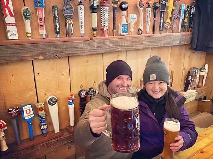 Those genuine smiles and raised steins capture exactly what Ein Prosit is all about: pure, simple happiness.