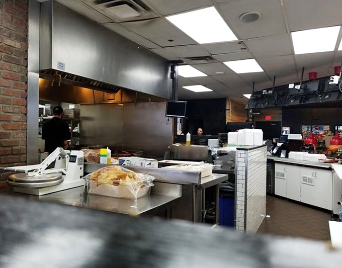 An open kitchen layout means you can watch your meal being prepared with care, transparency at its finest.
