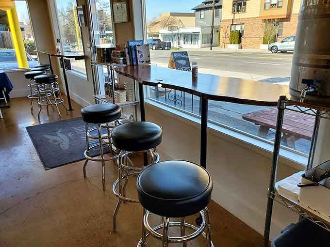 Window seats offer prime people-watching real estate while you work your way through the best fish Portland has to offer.