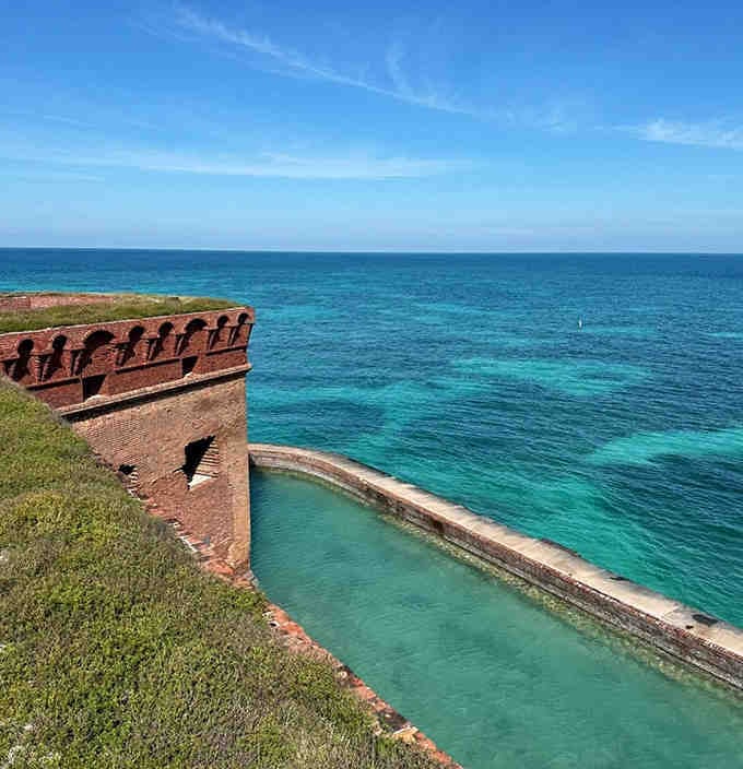 That water color isn't Photoshopped, it's just Florida showing off its most spectacular shade of turquoise and emerald.