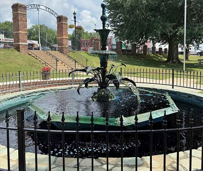 The fountain at City Park adds elegance to public space, reminding everyone that beauty shouldn't be reserved only for wealthy neighborhoods.