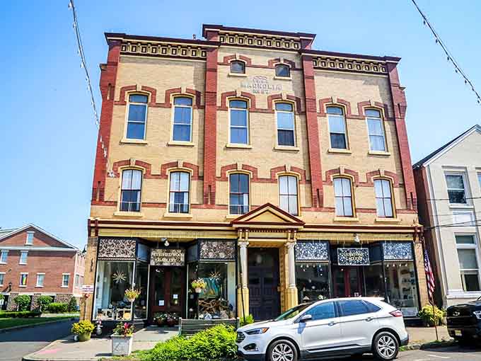 Historic buildings housing modern galleries prove that old and new can coexist beautifully when done right.