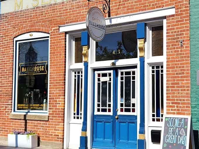 Those blue doors are practically begging you to walk through and discover what all the delicious fuss is about.