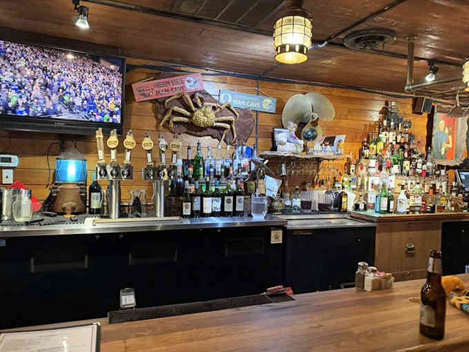 That well-stocked bar with nautical touches suggests they take their craft beer and cocktails as seriously.