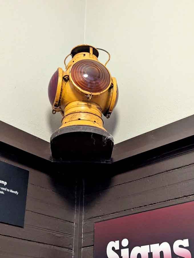 Railroad lanterns and signal lamps guided trains through darkness long before electric lights made everything easy.