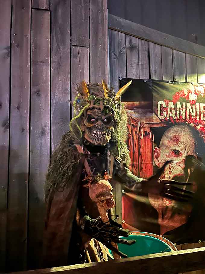 When the swamp creature looks this detailed, you know someone on staff takes their monster-making very, very seriously.