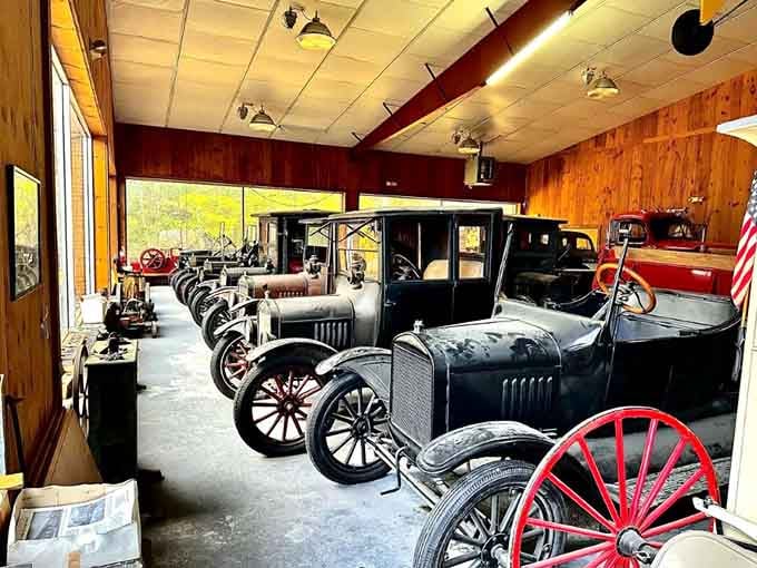 The collection includes vintage automobiles that remind us when cars had personality and chrome to spare.